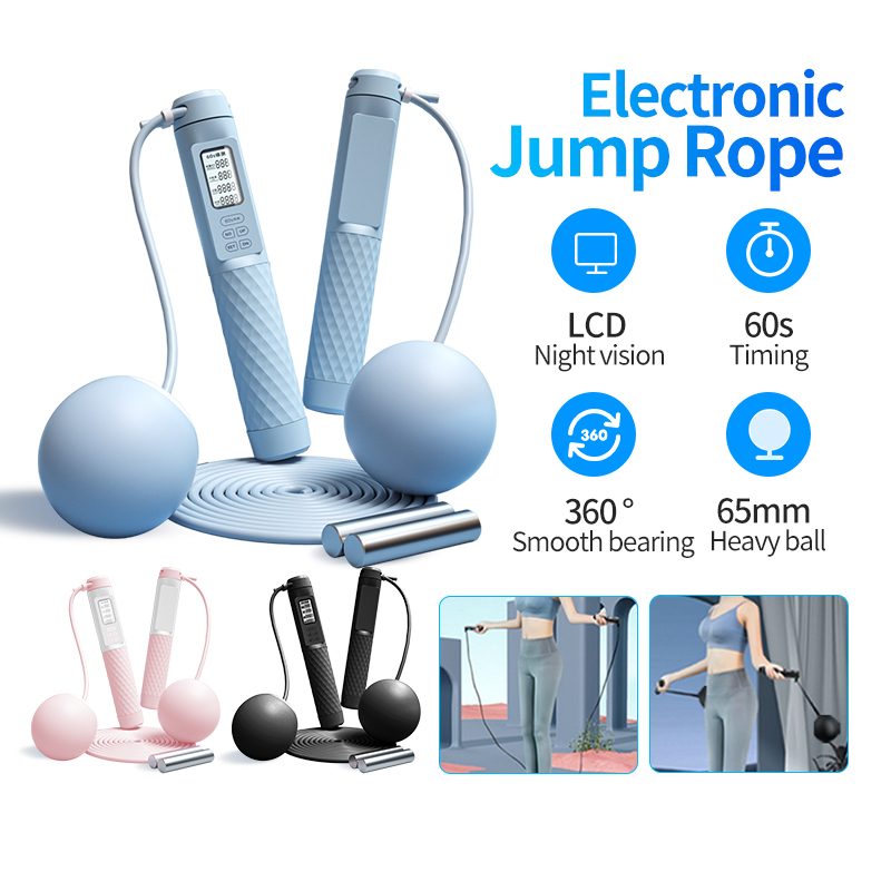 💪Quality Digital Skipping Rope Digital Tali Lompat Electronic Skipping ...