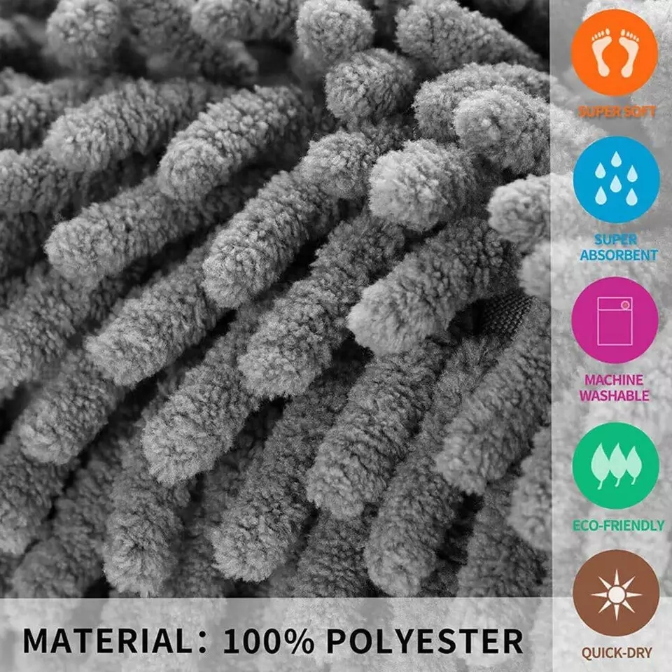 🍁READY STOCK🍁 High Quality Microfibre Polyster Anti Slip Floor Mat ...