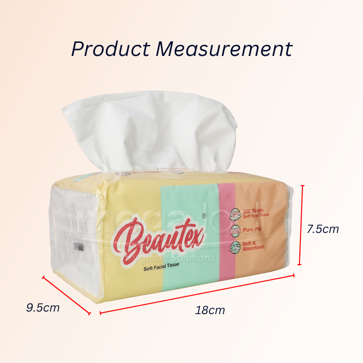 BEAUTEX Soft Facial Tissue Premium Paper 2ply Tisu Muka Murah Face ...