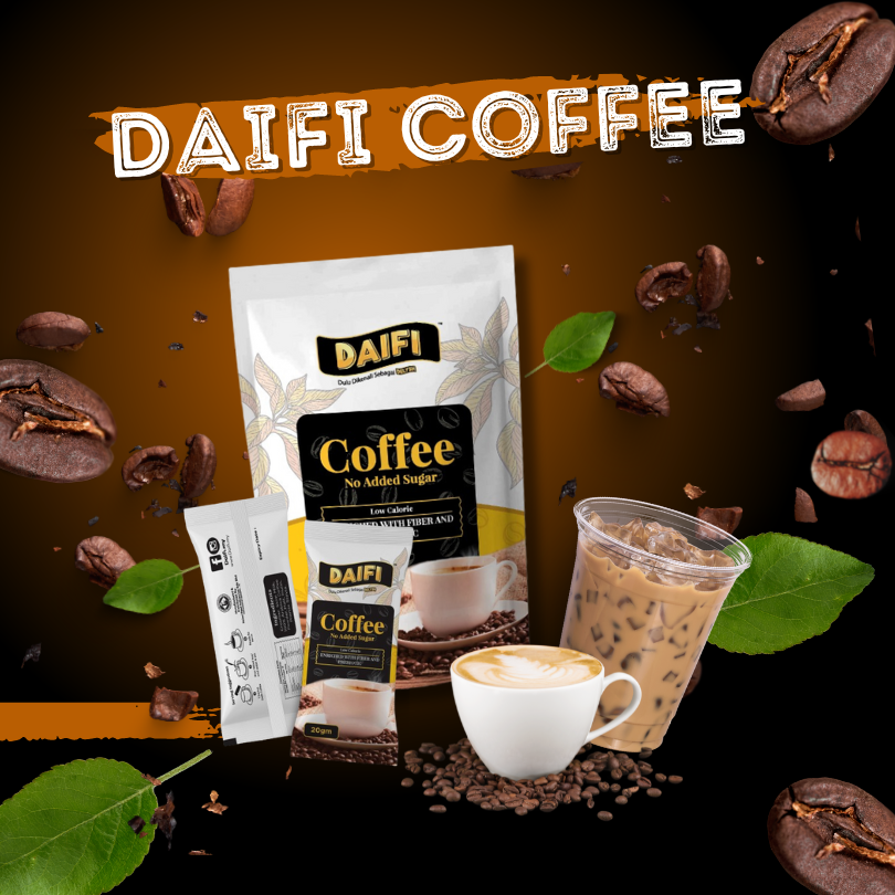 Daifi White Coffee 3 in 1 (Delysh) Kopi Sedap Tanpa Gula Putih Rendah ...