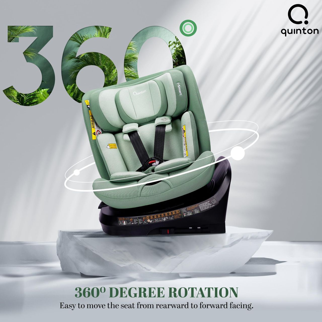 Quinton i-Smart 360 Spin Convertible Baby Car Seat ( 0-12 Years ...