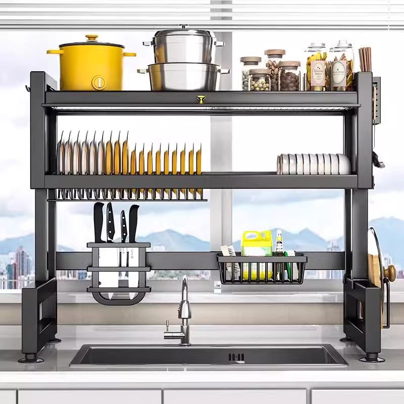 𝗢𝗣𝗧𝗜𝗠𝗔𝗟 𝗛𝗬𝗚𝗜𝗘𝗡𝗘 》Kitchen Sink Rack Dish Drainer Racks Drying Cabinet ...