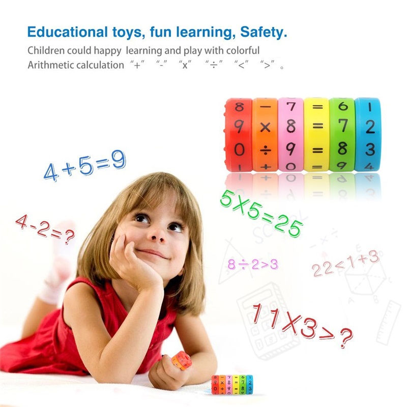 DIY Math Rolling Toy cube add subtract multiply divide Math Number ...
