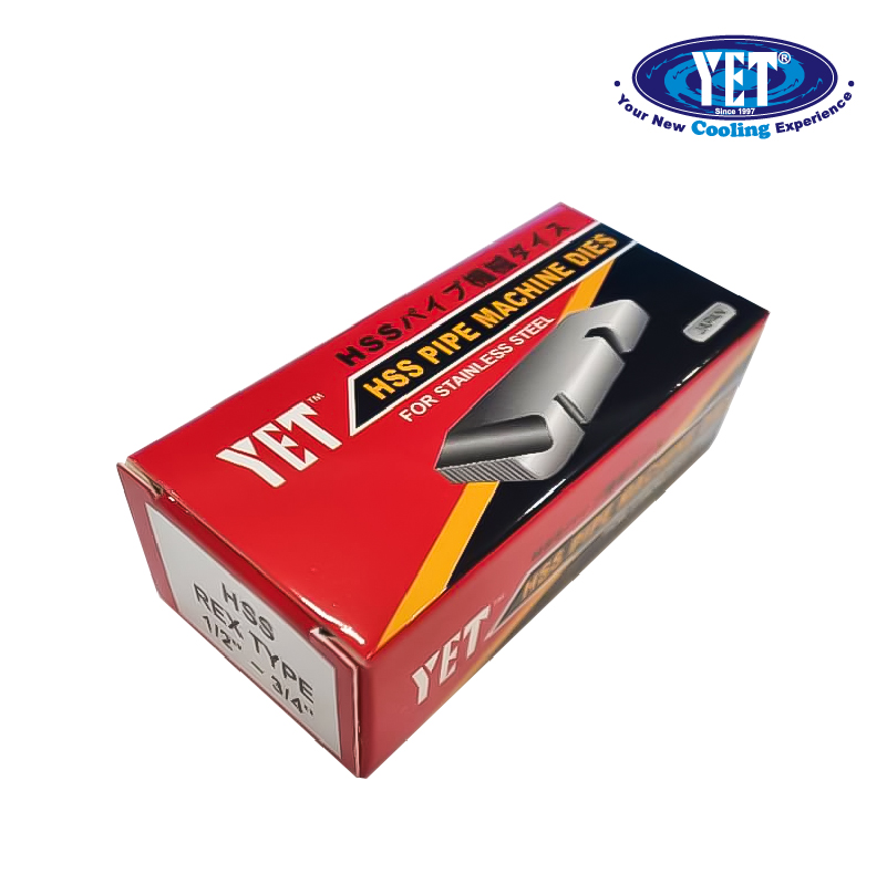 YET 1/2"-3/4", 1"-2", 2½"-3" Heavy Duty Titanium Pipe Dies (For REX ...