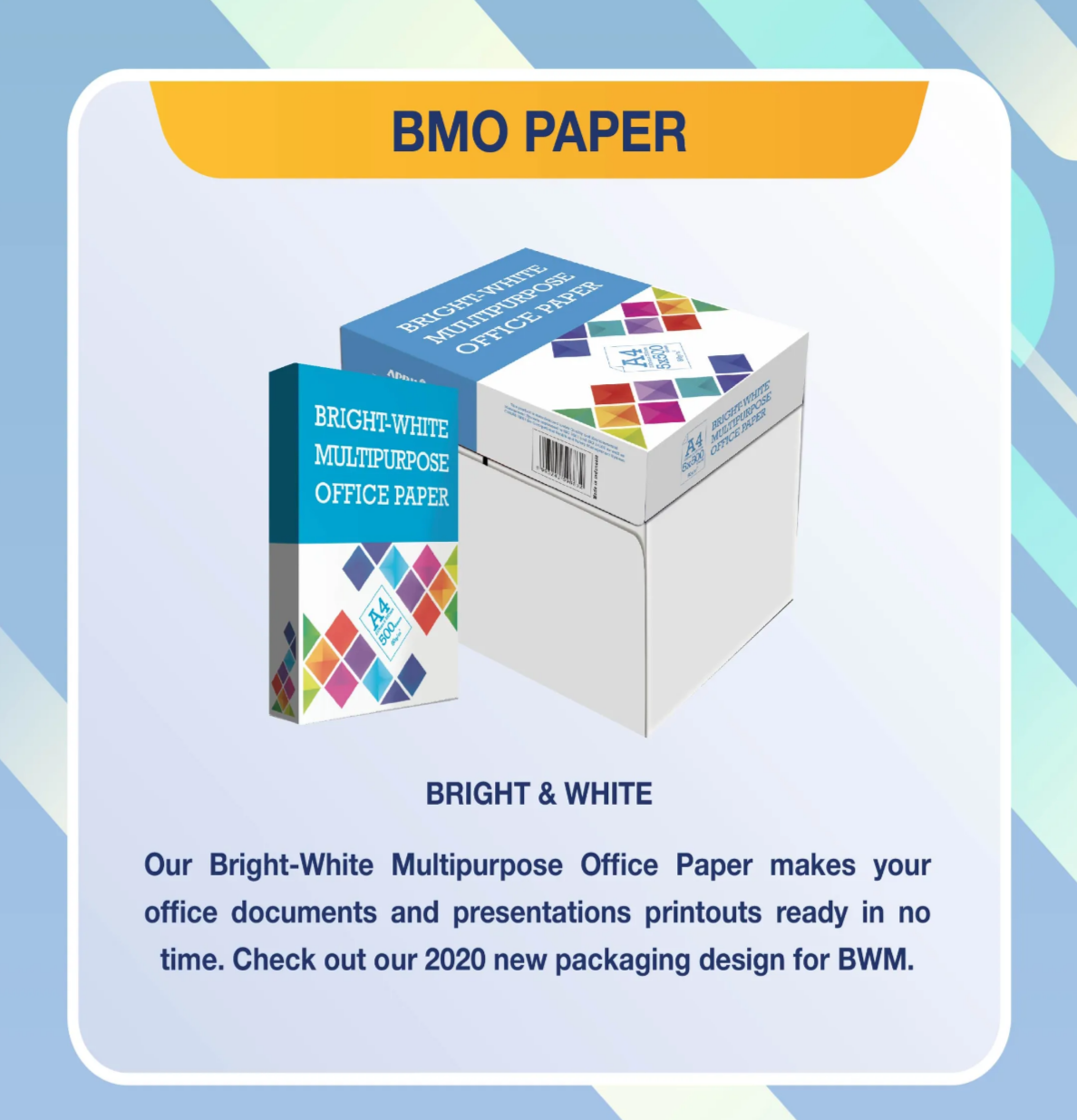 Bright-White A4 Multipurpose Office Paper 80gsm 2500 Sheets (5 Reams ...