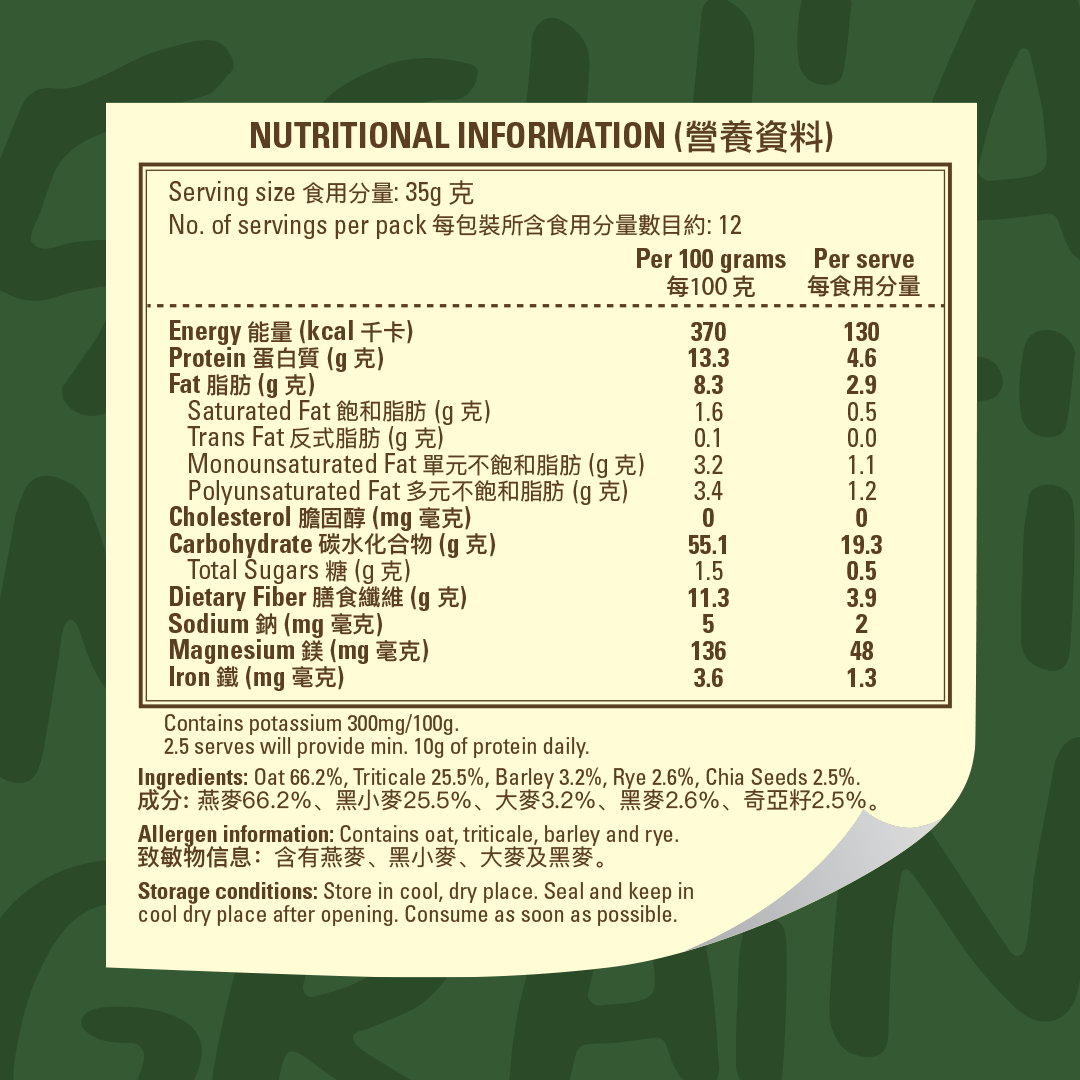 [Bundle of 5] Quaker 5 Multigrain - Black, Red, Chia & Prebiotic 五（5）包 ...