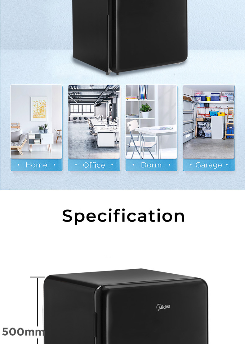 Midea MDRD88FGD30 Gross 60L Mini Bar / Refrigerator / Fridge / Peti ...