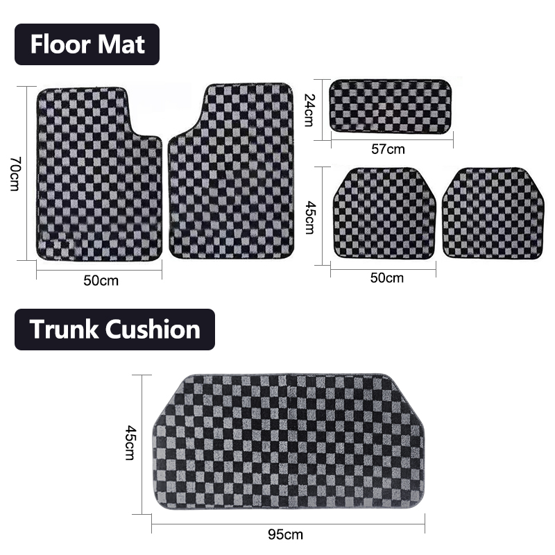 (Premium)6pcs Universal Carpet Dadu V2 Checkmate Dice Carpet Car Mat ...