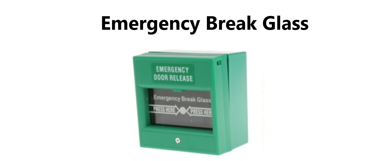 Emergency Break Glass Green Color to Release Door Access Control ...