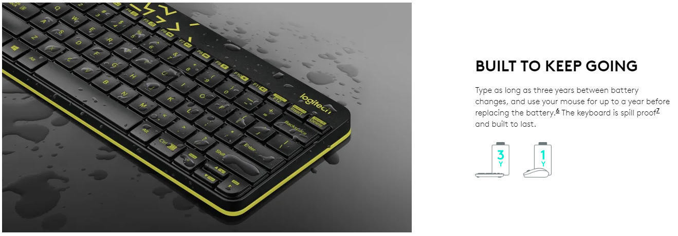LOGITECH MK240 COMBO DESKTOP WIRELESS NANO COMPACT KEYBOARD AND ...