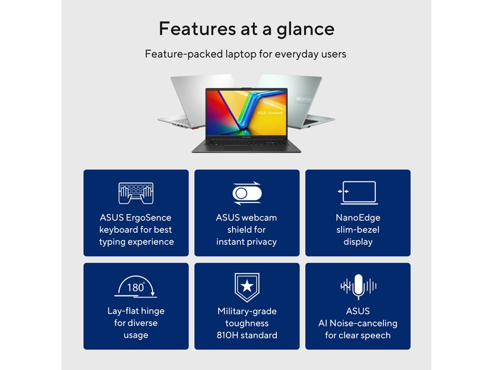 ASUS Vivobook Go 15 E1504G-ANJ325WS E1504G-ANJ327WS i3-N305/ 8GB/ 51GB ...