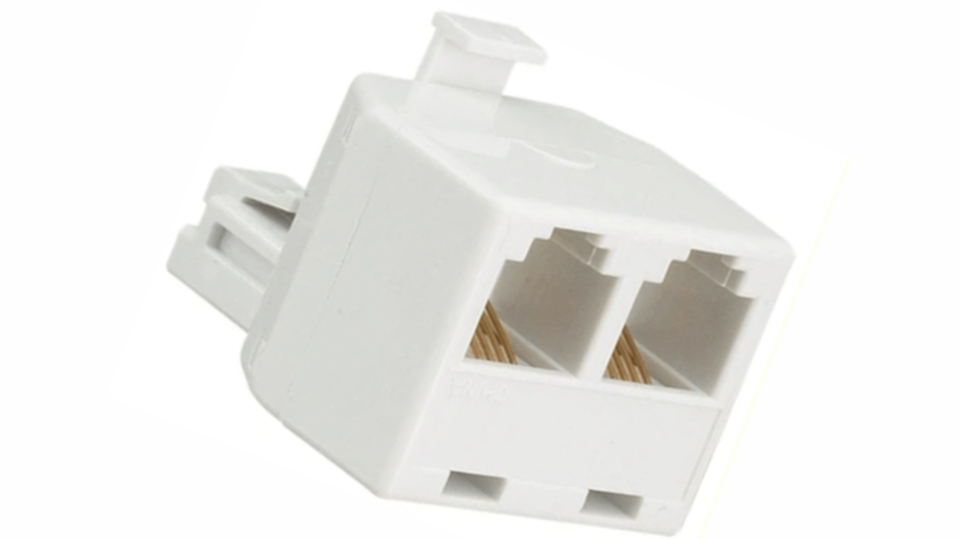 Telephone Line 1 to 2 Distributor Splitter Socket 1 Male to 2 Female ...