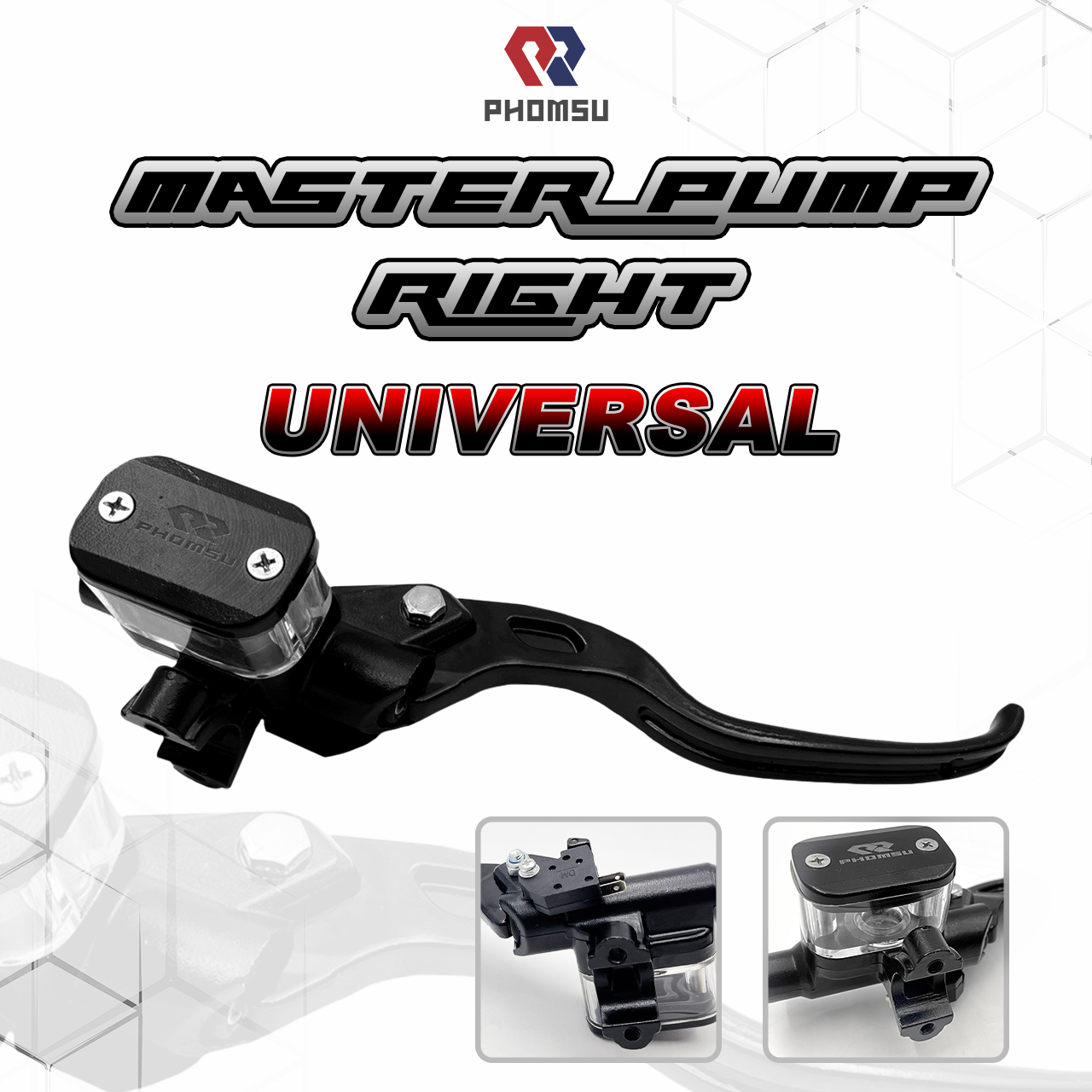 MASTER BRAKE PUMP PHOMSU RIGHT SIDE UNIVERSAL Y15ZR LC135 RS150 RSX R25 ...