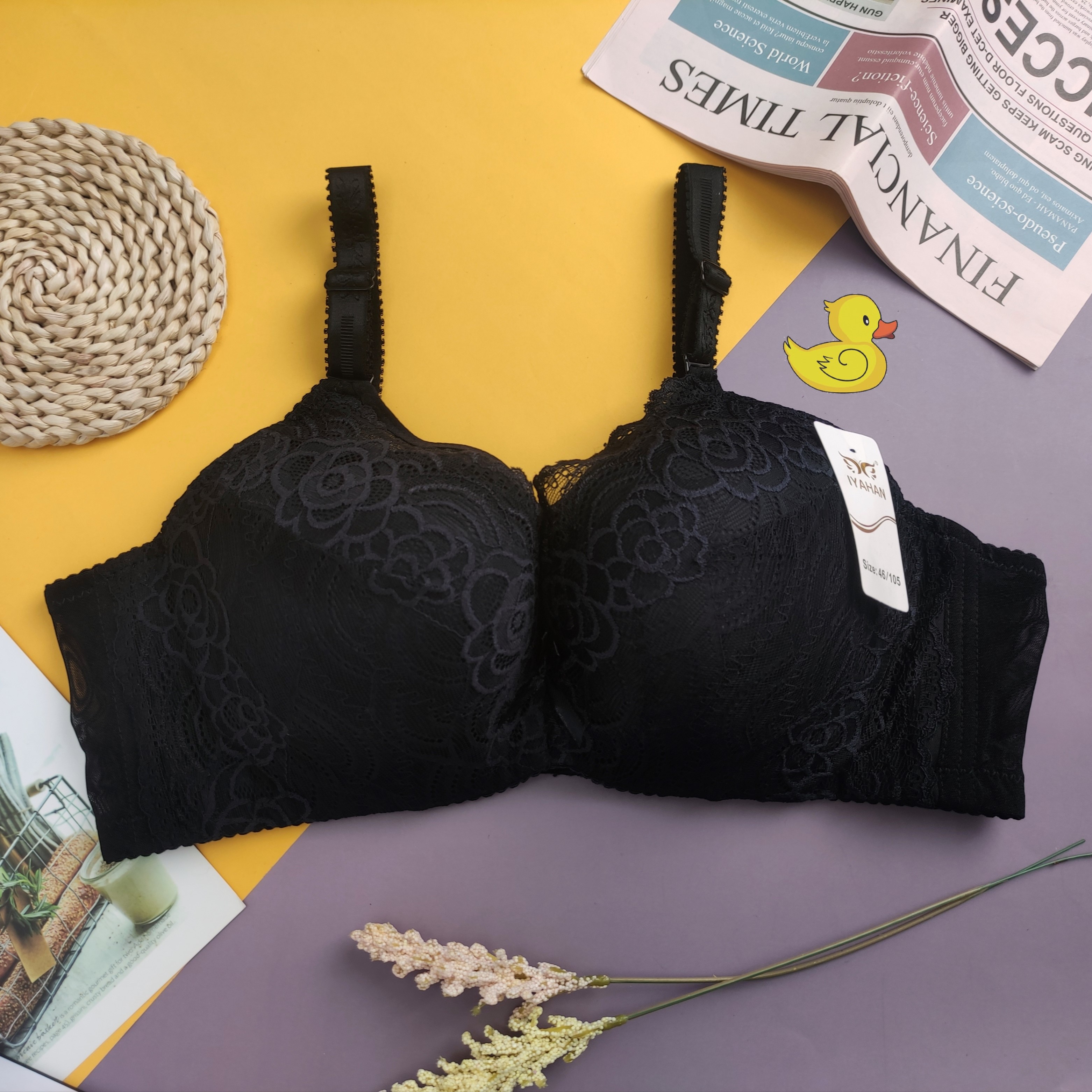 Bra Women Plus Size Lace Full Cup Wired Baju Dalam Wanita Renda Cup ...