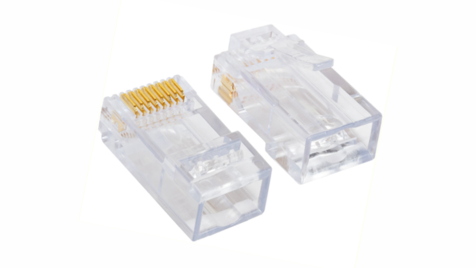 RJ45 Cat6 Crystal Plug Connector 8P8C 8 Pin LAN Network Internet Cable ...