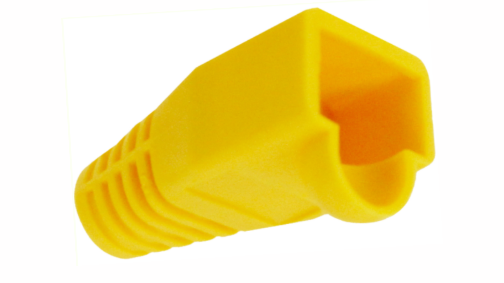 Yellow Rubber Boots RJ45 LAN Network Internet Cat5e Cat6 Crystal Plug ...