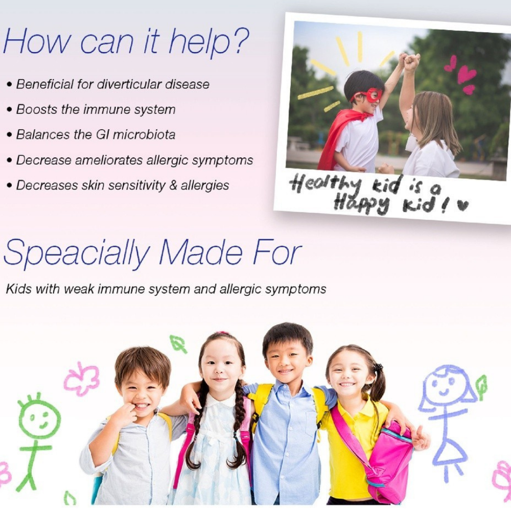 GKB KIDS PROBIOTIC+ VITAMIN C [EXP:04.26] For Your Child's Immunity 5 ...