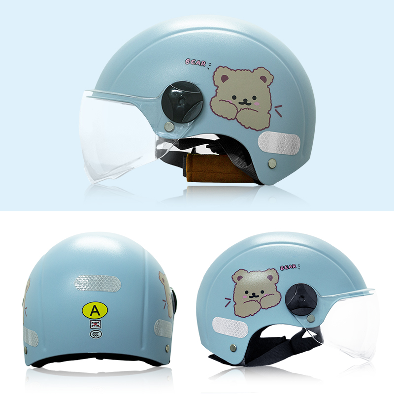 Kids Helmet Motorcycle Safety Helmet Budak Motor Helmet Scooter Full ...