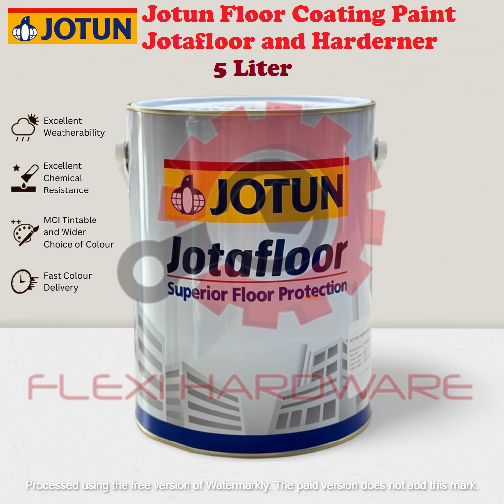 4Liter + 1Liter Jotun Floor Coating Paint Jotafloor Topcoat and Harderner(comp A+B) | Shopee ...