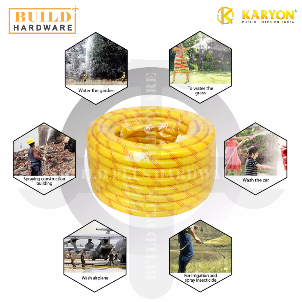 [Free Gift] KARYON 10m / 25m x 3mm Reinforced Garden UV Net Hose PVC ...