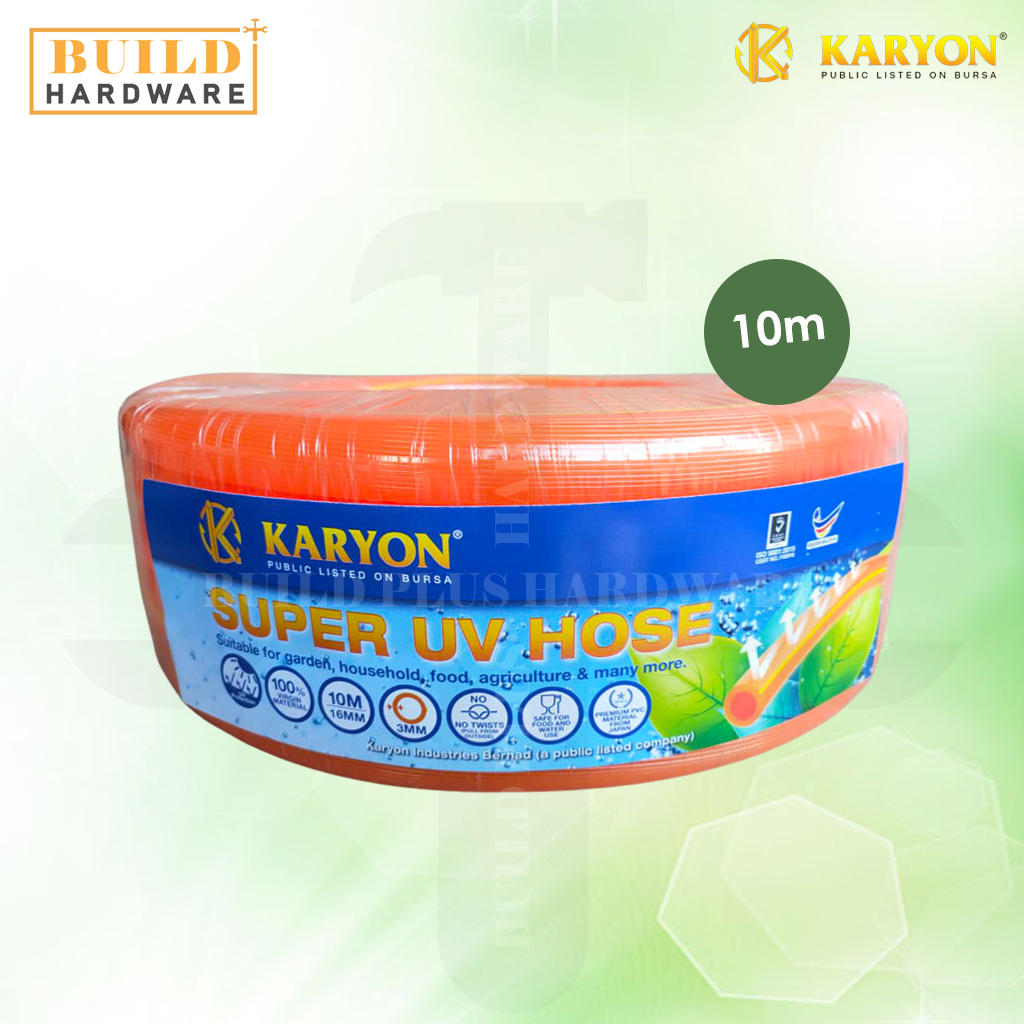 KARYON 10m/30m x 3mm Super UV Hose, Garden Hose Lawn PVC Pipe Getah ...