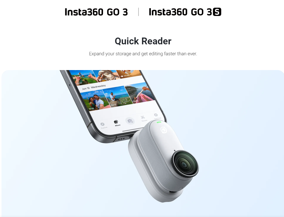 Insta360 GO 3/GO 3S Quick Reader | Shopee Malaysia