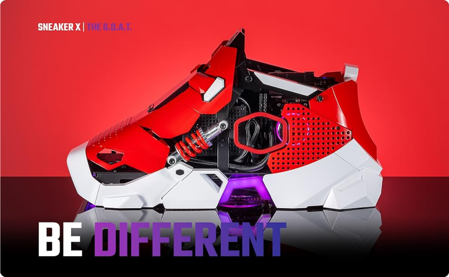 Cooler Master Sneaker X Classic Red Special Edition Kit w/ AIO, PSU ...