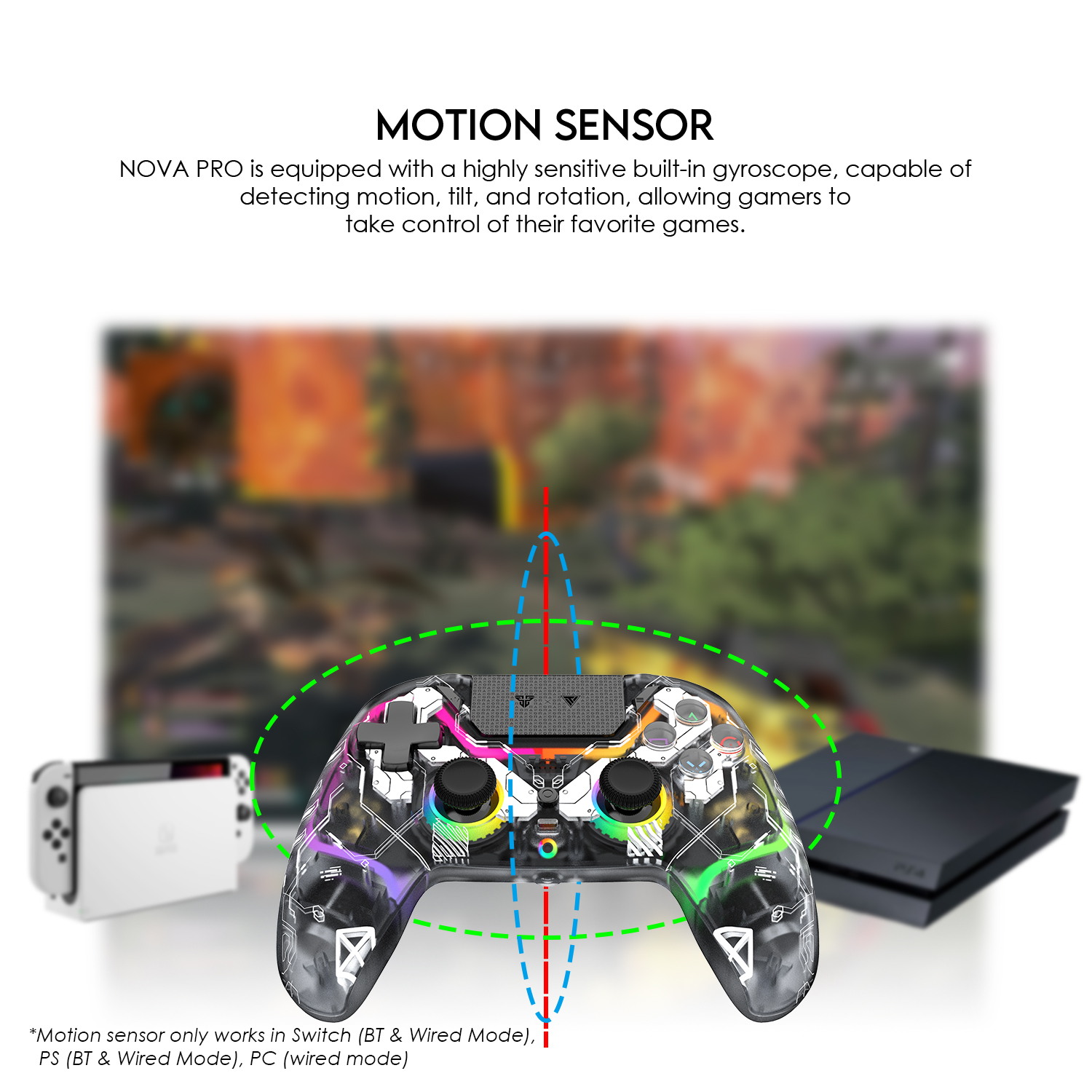 Fantech WGP14v2/WGP16 Wireless Gamepad–Hall Effect, Touchpad, Bluetooth ...