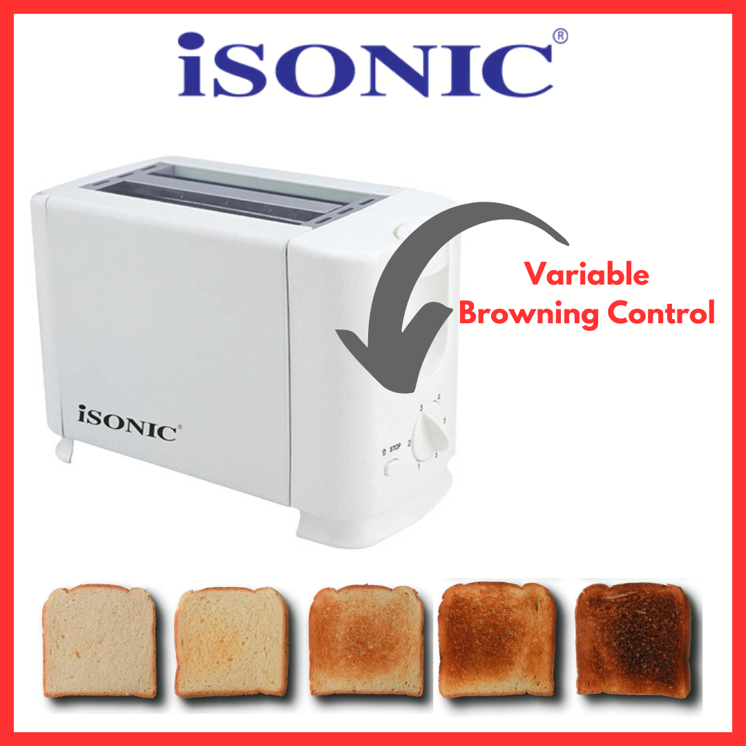 BREAD TOASTER 2 SLICES, PEMBAKAR ROTI 2 KEPING, 烤面包机 两片 ISONIC / ELBA ...
