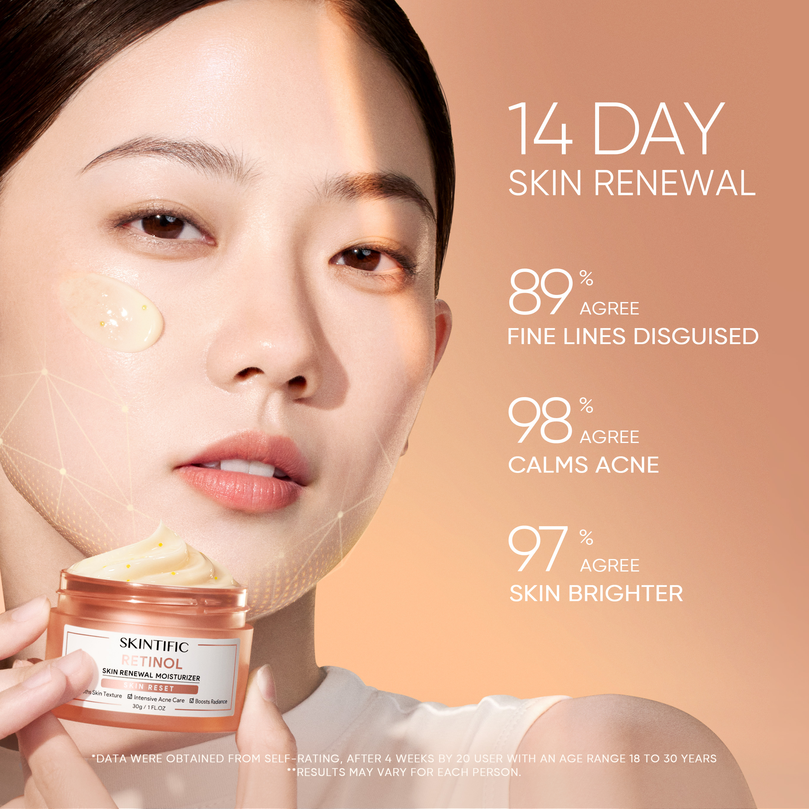SKINTIFIC Anti-Aging Retinol Set Night Facial care Regeneration Fine ...