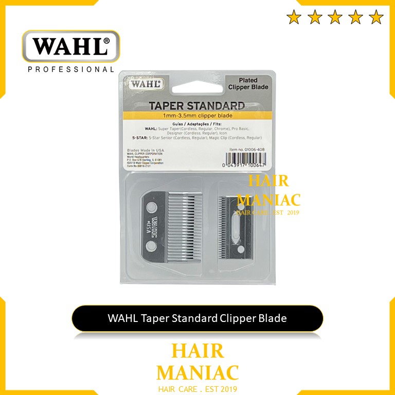 WAHL Professional Taper Standard Clipper Blade Replacement (1MM - 3.5MM ...