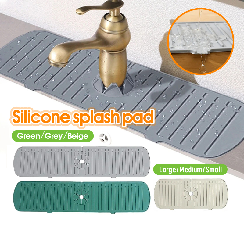Kitchen Silicone Faucet Pad Kitchen Sink Protection Pad Reusable Drying ...