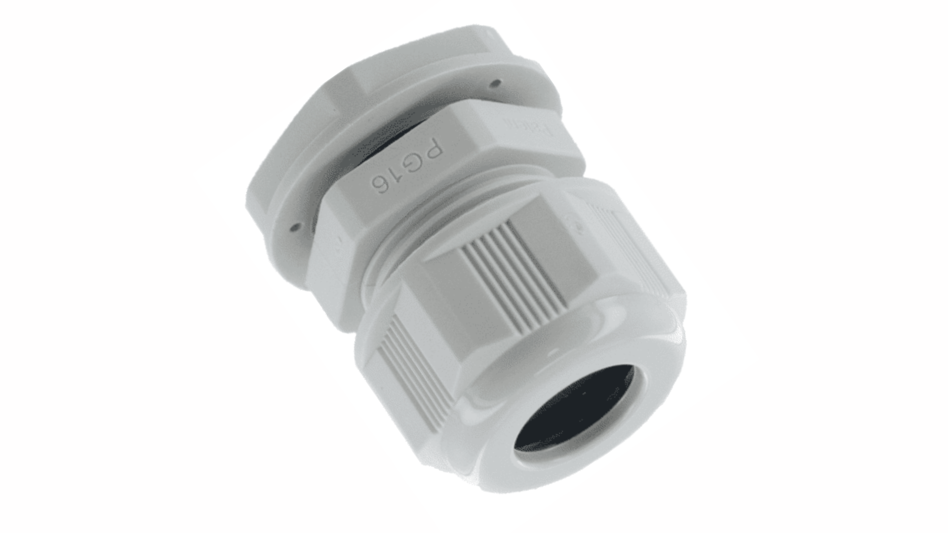 Outdoor IP68 Weatherproof PG16 Nylon Cable Gland Socket Joint White ...