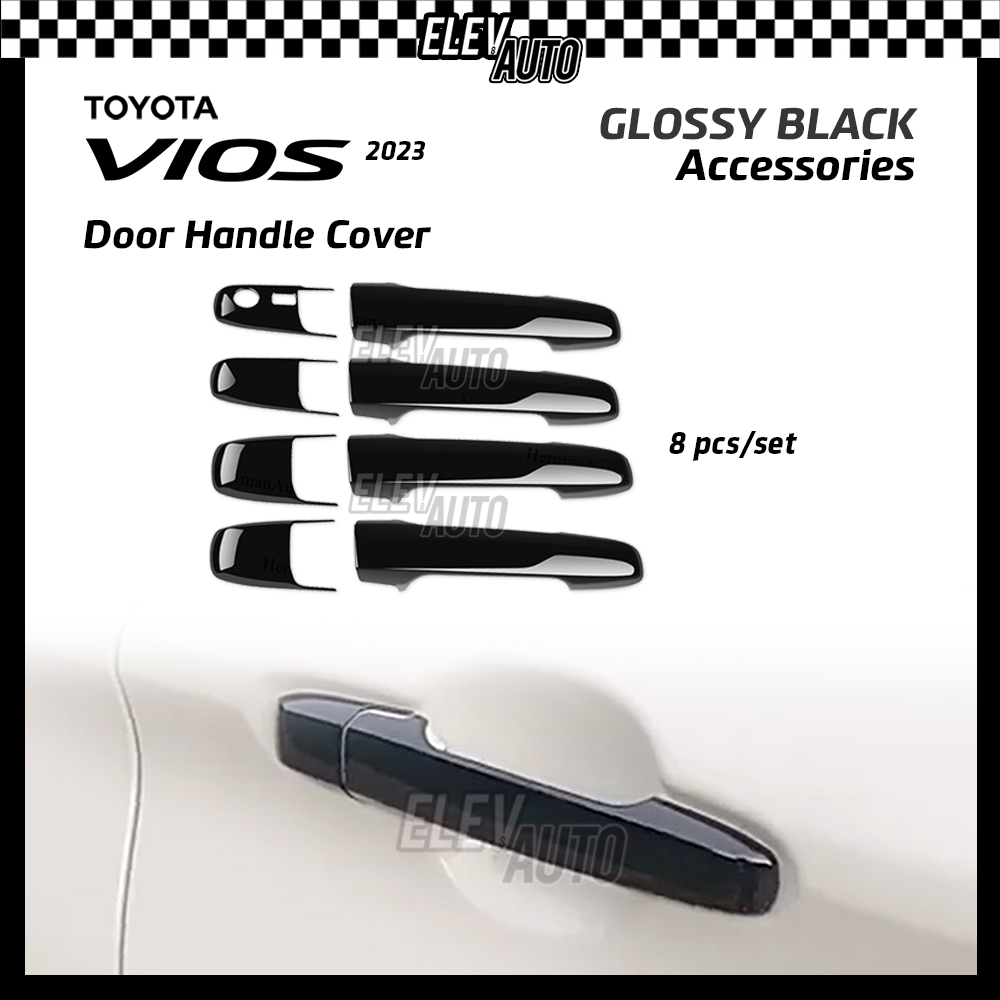 Toyota Vios 2023 2024 GLOSSY BLACK Accessories Steering Wheel Frame ...