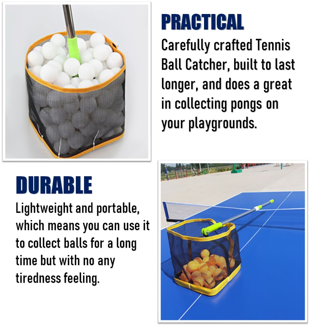 Ping Pong Ball Table Tennis Ball Picker Telescopic Collector Picking ...
