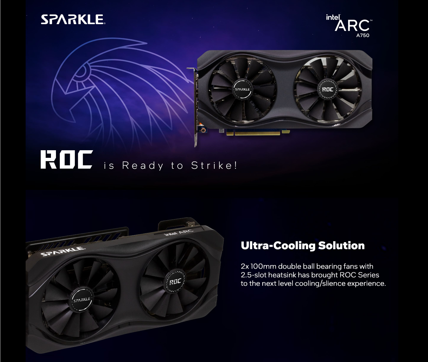 SPARKLE SPARKLE Intel® Arc™ A750 ROC OC Edition, 8GB GDDR6, SA750R-8GOC ...