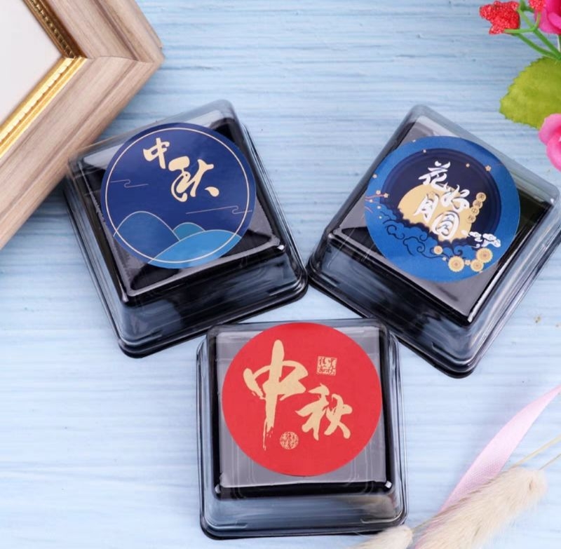 Mooncake Sticker Mooncake Packaging Mid Autumn Sticker Mid Autumn ...