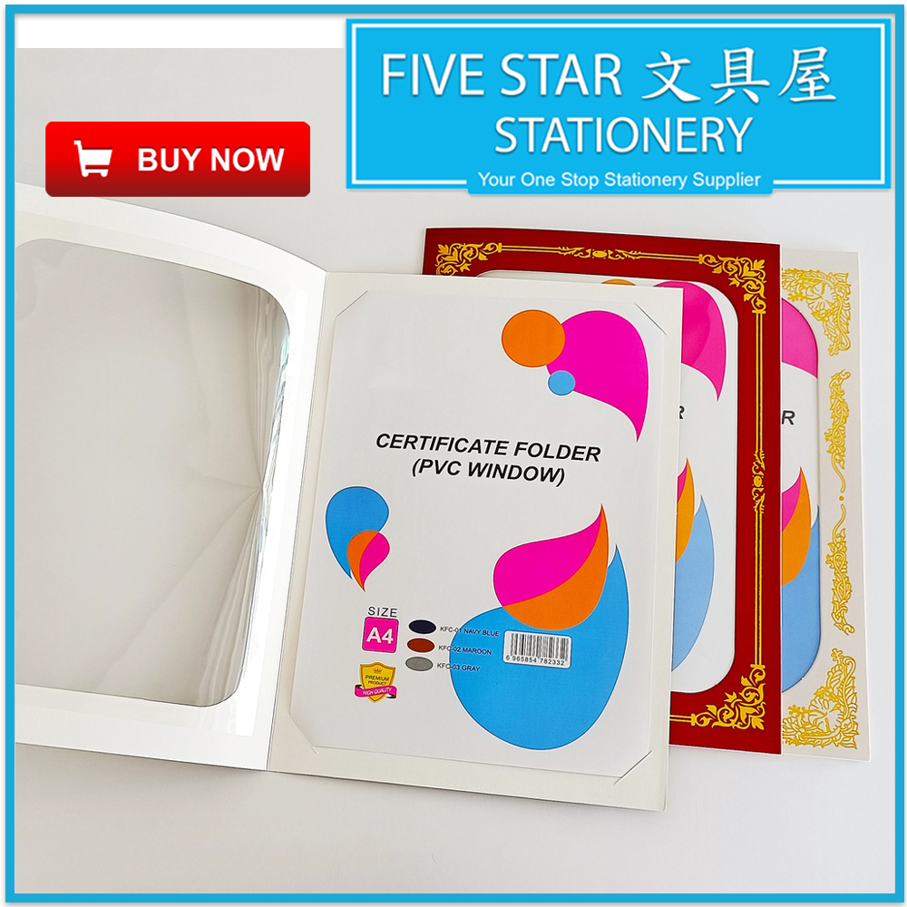 fivestar2u Certificate Folder Sijil Holder PVC Window Graduate ...