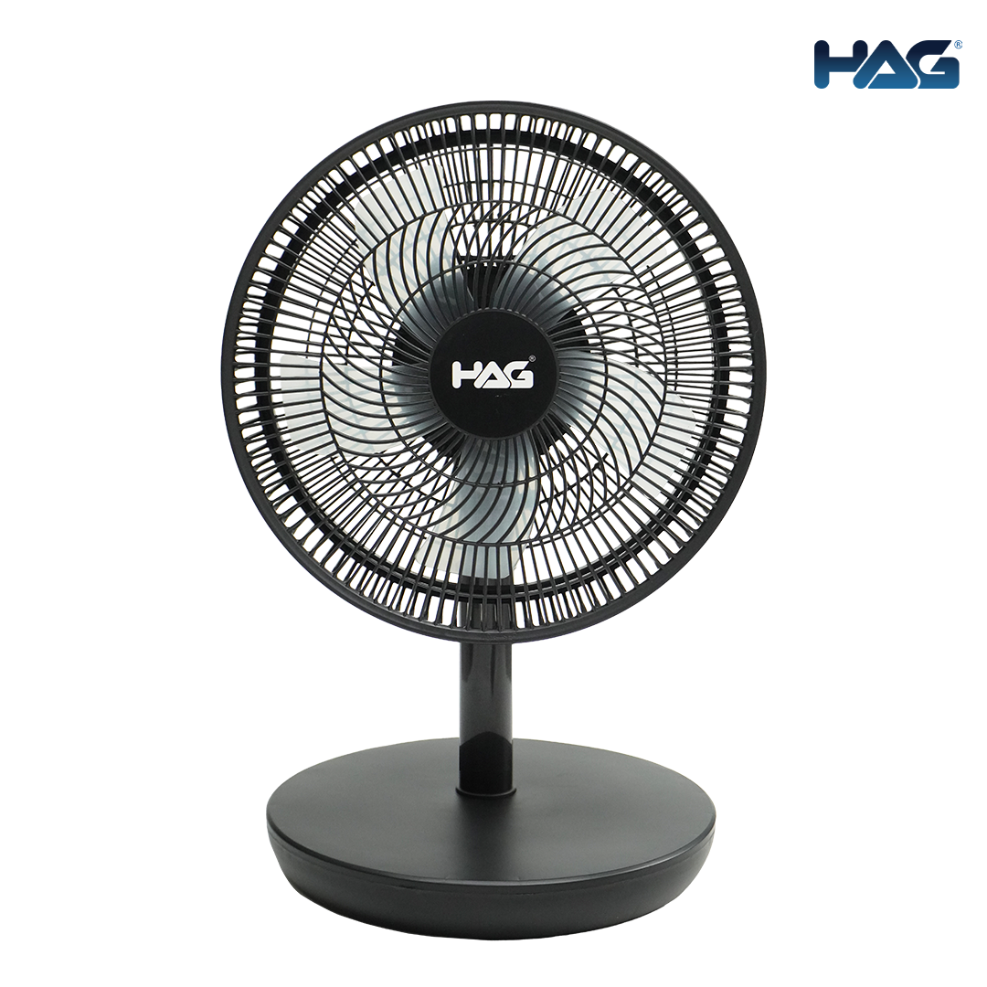 HAG® Solar Table Fan STF-001 [BK] 12" Mini Fan (1 YEAR WARRANTY ...