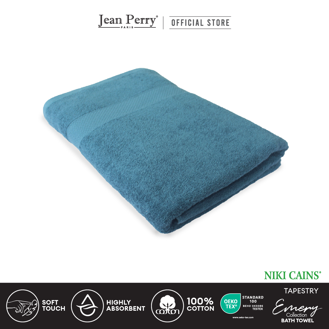Niki Cains Emery Bath Towel - (100% Cotton) 27inches x 54inches ...