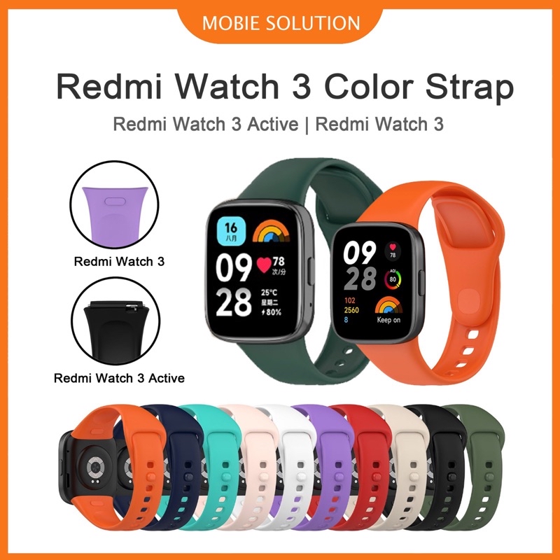 For Redmi Watch 3 / Redmi Watch3 Active Colorful Silicone Strap Wristbands Bracelet | Shopee ...