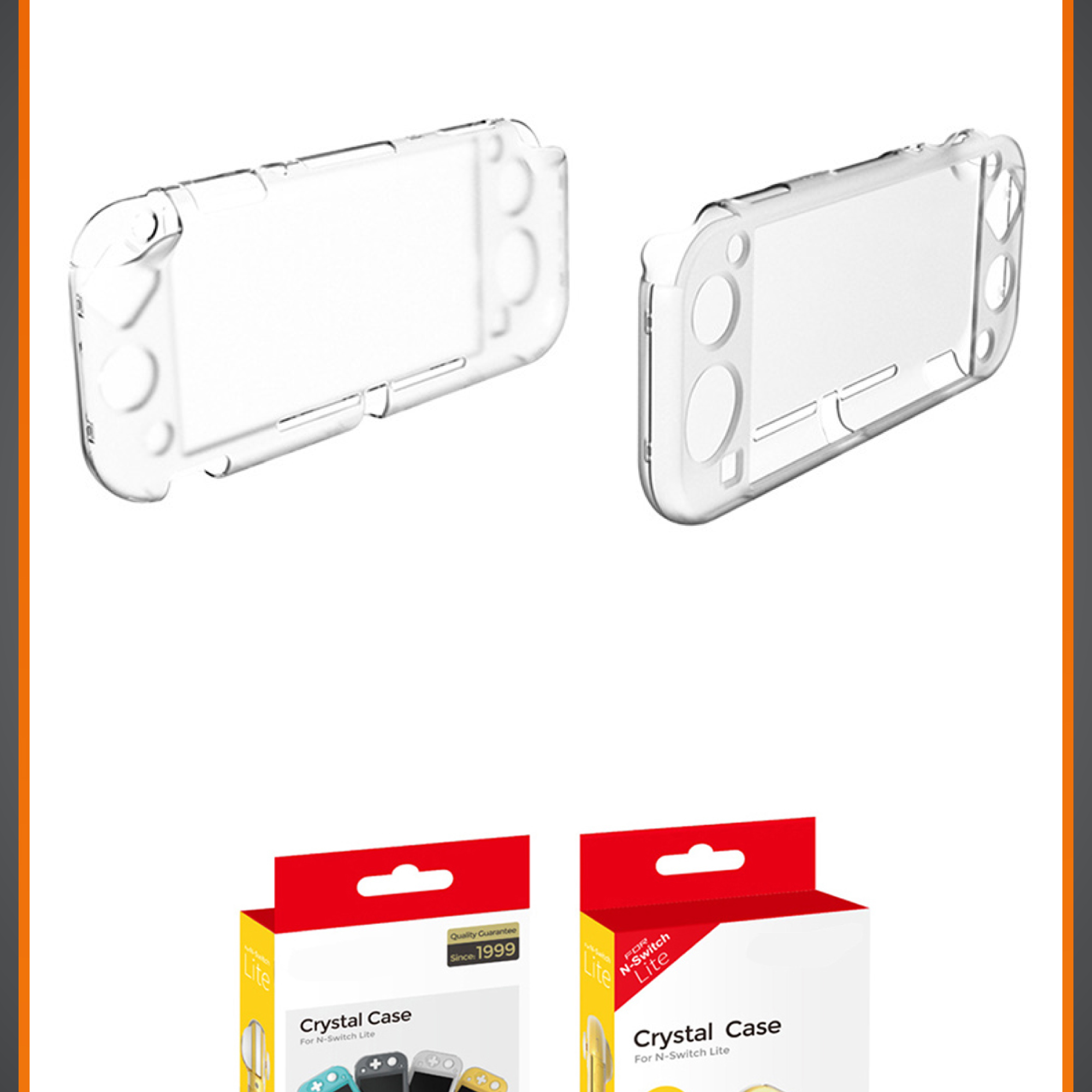 DOBE Nintendo Switch Lite Transparent Crystal Protective Clear Hard ...