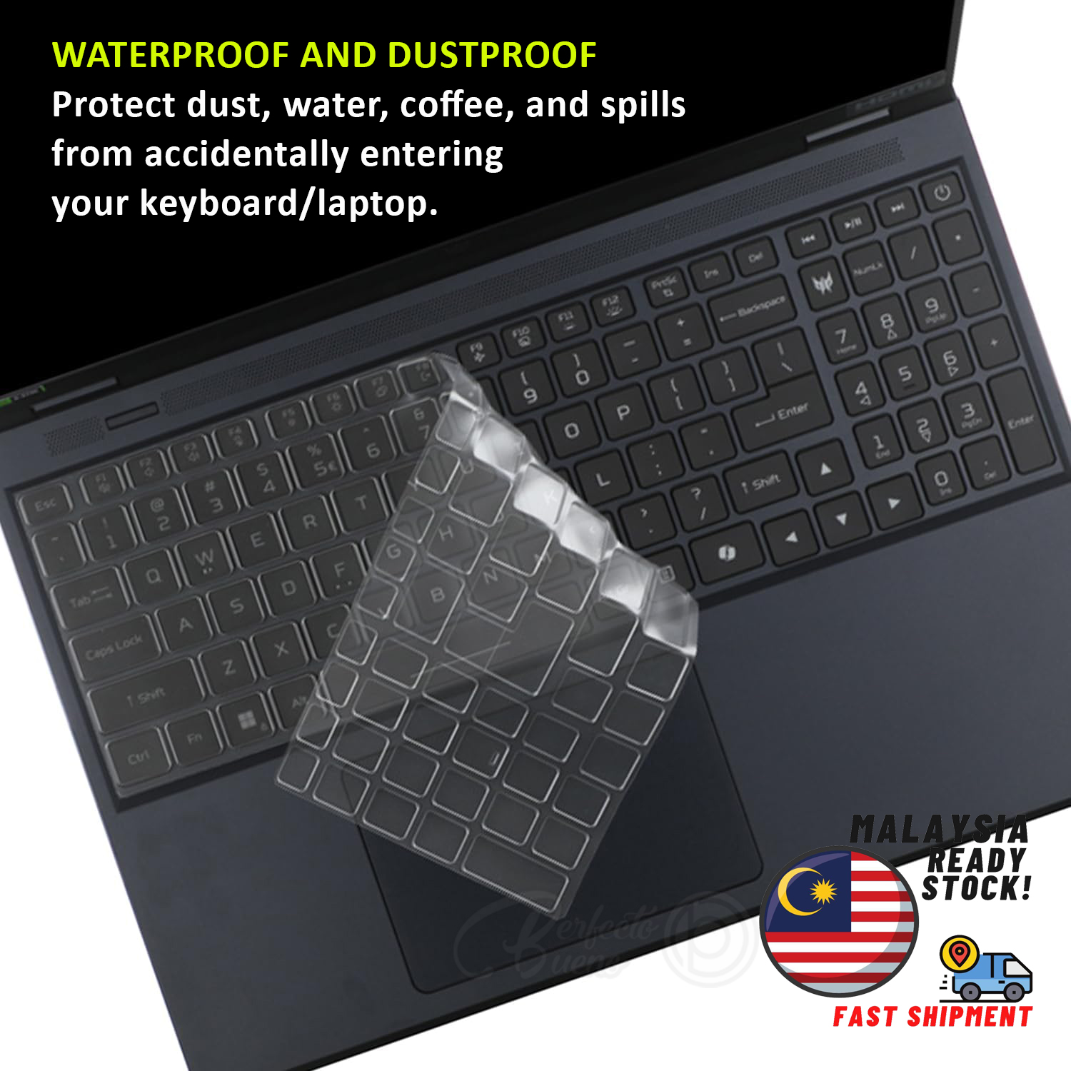 Keyboard Protector for Acer Predator Helios Neo 16 PHN16-72 2024 Model ...
