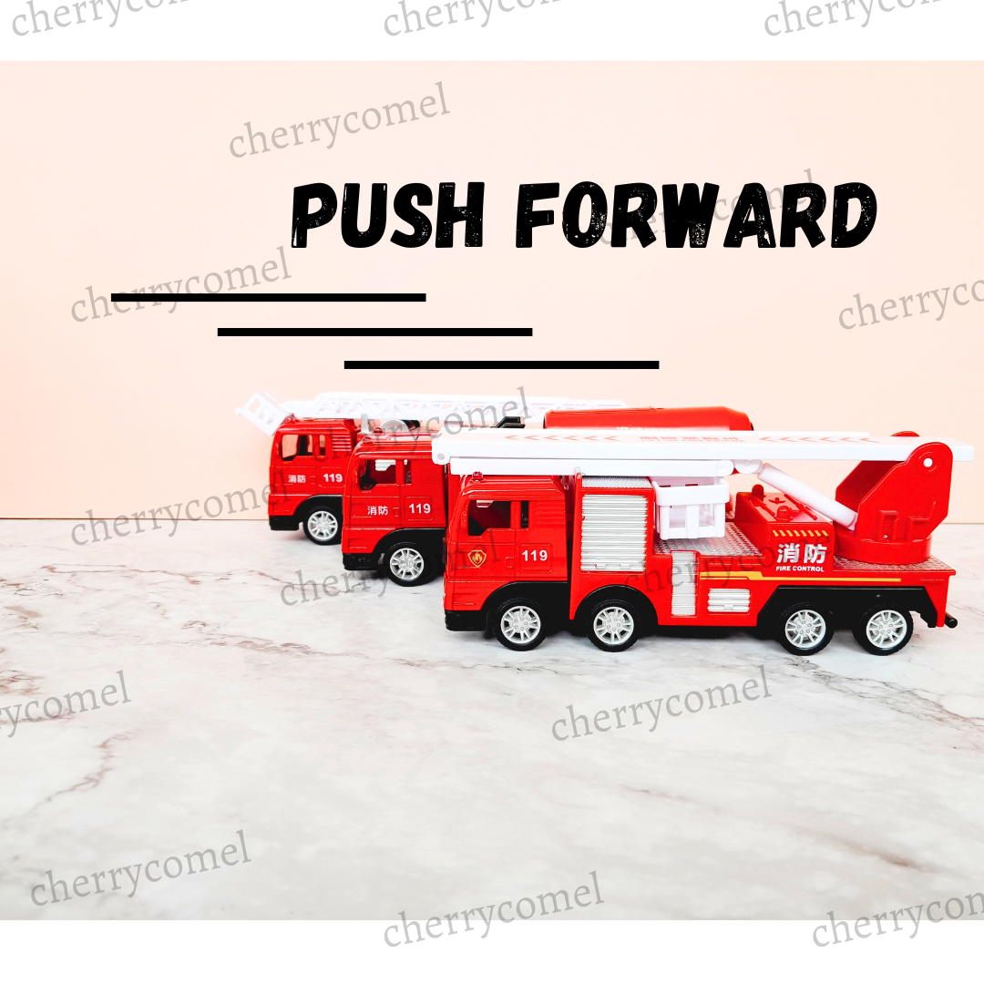 Alloy Firetruck Fire Truck Fire Engine Ladder Truck Water Jet Vehicle ...