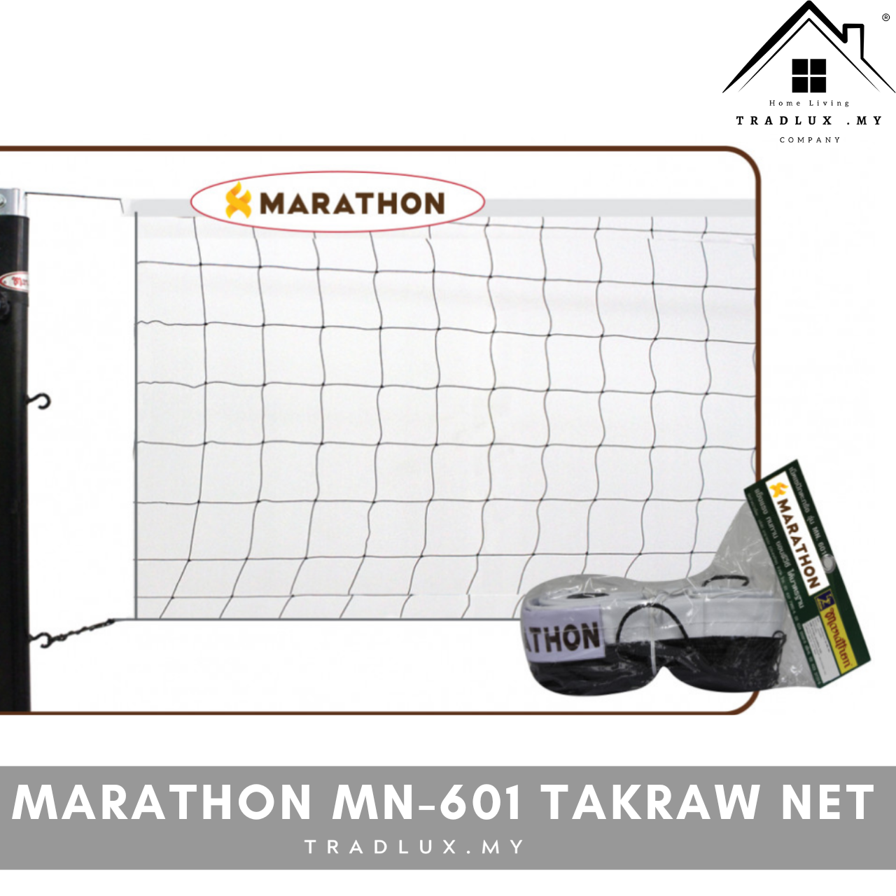 Tradlux MARATHON MN-601 Sepak Takraw Net Jaring bola Takraw | Shopee ...