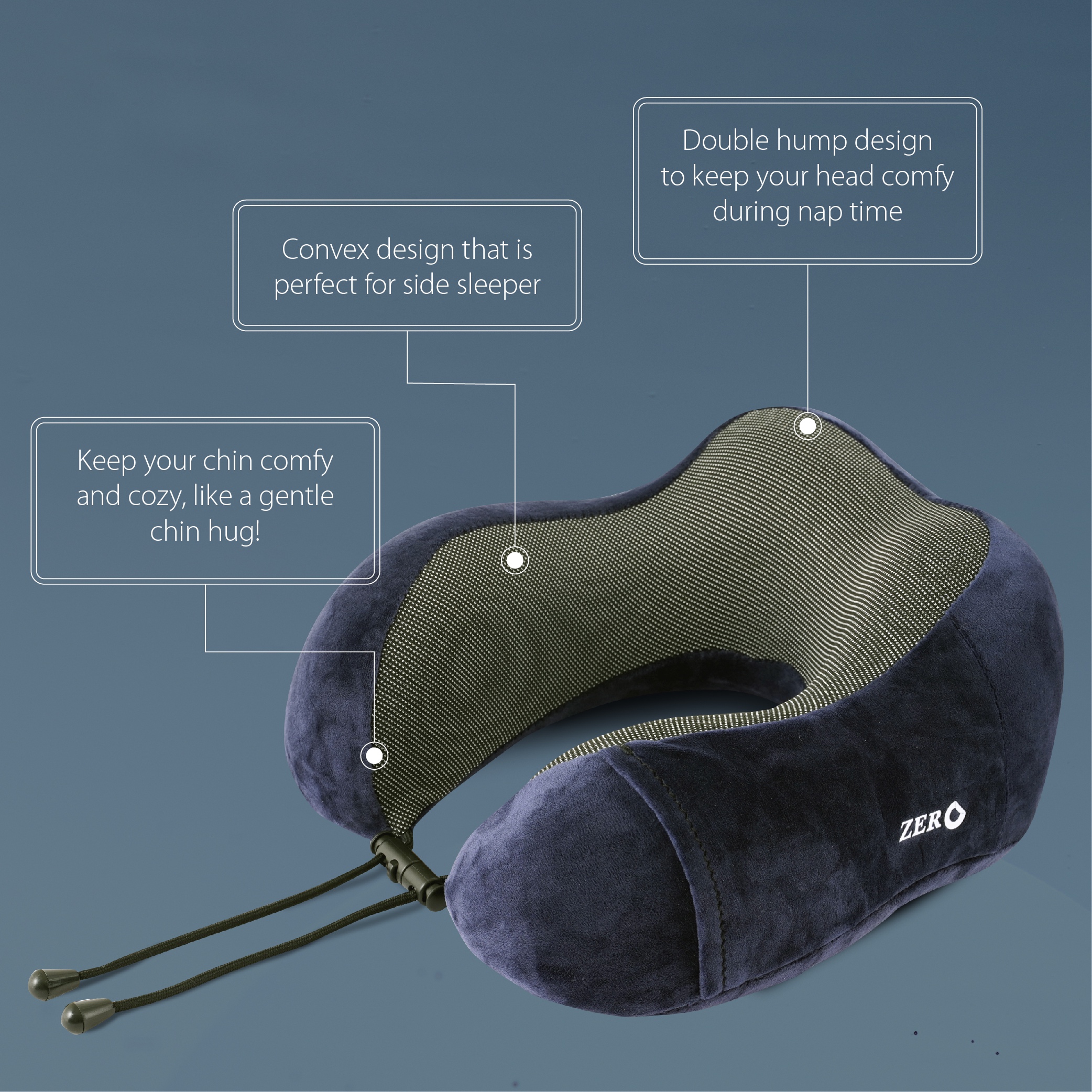 Zero Healthcare U-Shape Memory foam Neck Pillow cozy | Shopee Malaysia