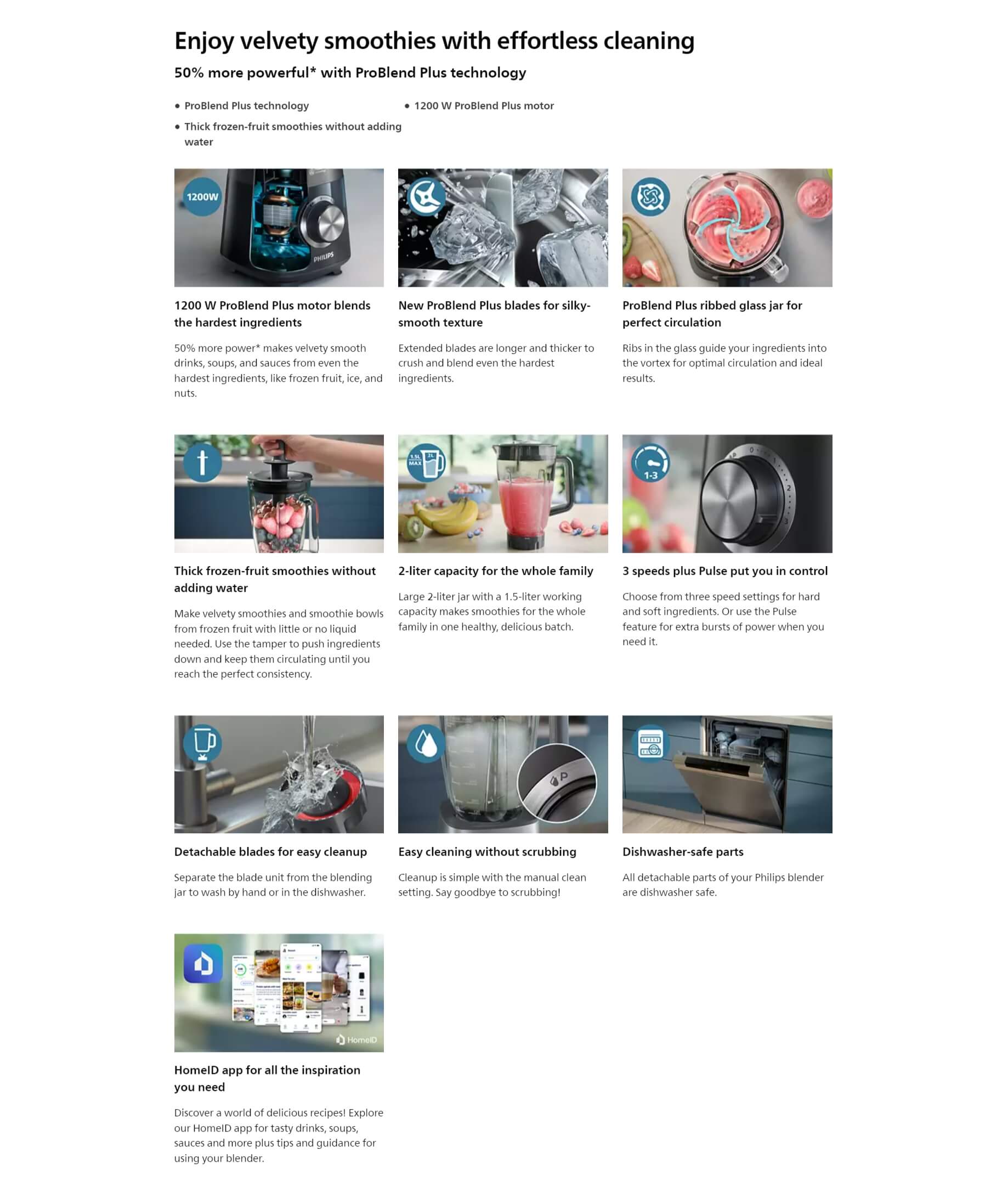 Philips HR3030/00 Blender 5000 Series Heavy Duty 1200W | Shopee Malaysia