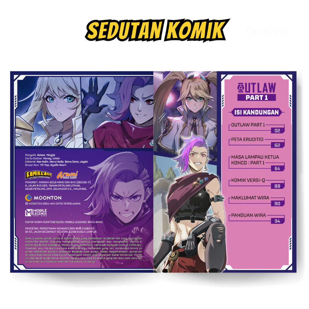 [CITYLIGHT] Komik: MOBILE LEGENDS Bang Bang Official Comic Outlaw ...