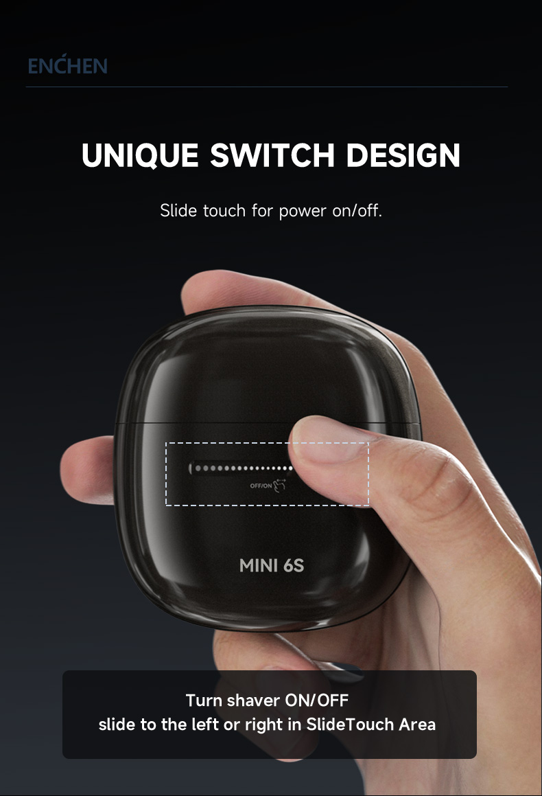 Enchen Mini 6S Pencukur Elektrik Electric Shaver Unique Slide Touch ...