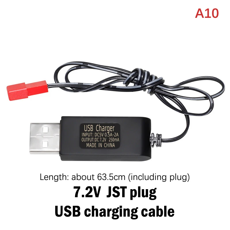 RC Usb Charger Jst Sm Xh Tamiya 9.6V 7.4V 7.2V 6.0V 4.8V 3.7V 2 pin 3 ...